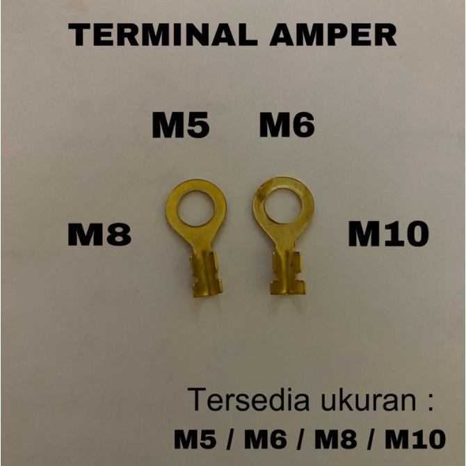 Jual Skun Aki / Ground / Masa Terminal Aki Kabel M5 M6 M8 M10 | Shopee ...