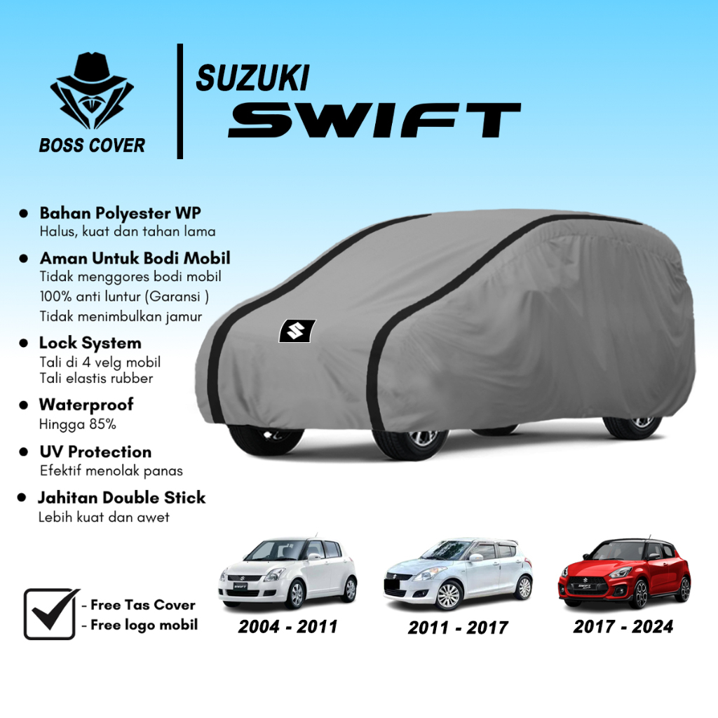 Jual Boss Cover Body Cover Mobil Swift Sarung Mobil Suzuki Swift ...