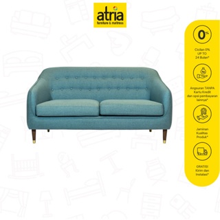 Jual Atria Sofa Color 2 Seater Fabric Mist Blue | Shopee Indonesia