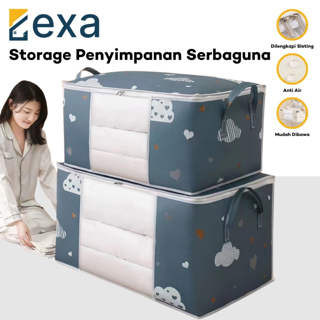 Jual Storage Baju Tempat Penyimpanan Pakaian Selimut Bed Cover ...