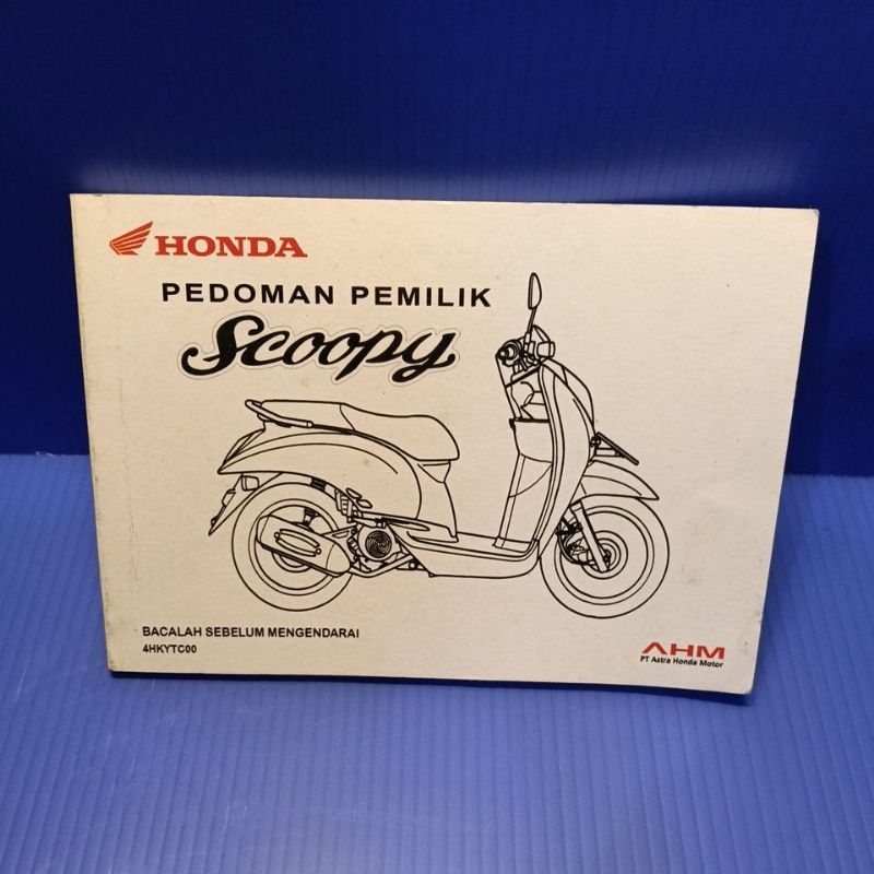 Jual buku pedoman pemilik kendaraan Honda Scoopy 4HKYTC00 | Shopee ...