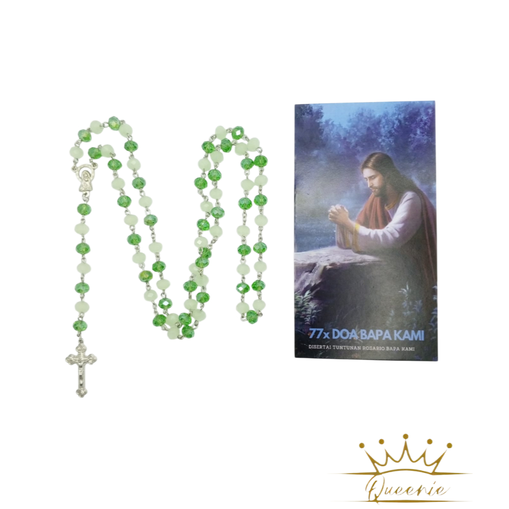 Jual Rosario 77x Bapa Kami Crystal Ceko | Paket Lembar Doa & Kalung Rosario Ceko 8mm | Shopee ...