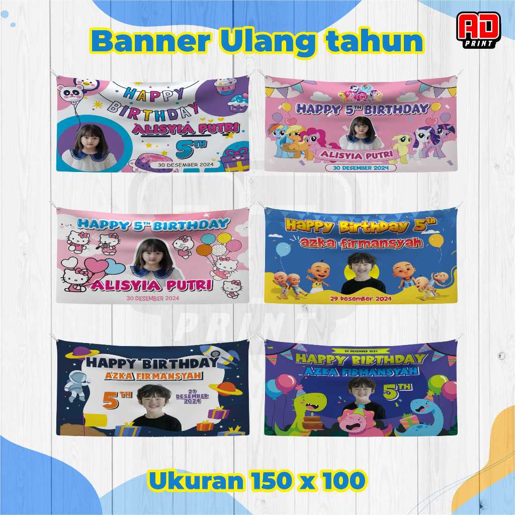 Jual Cetak banner backdrop ulang tahun | Shopee Indonesia