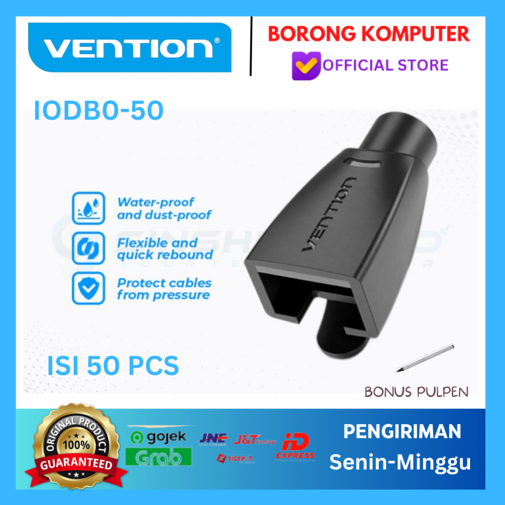 Jual Vention Plug Boot Connector RJ45 Strain Relief Boots Konektor ...