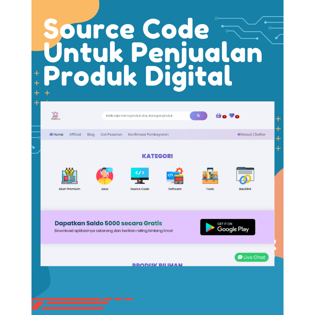 Jual Source Code Script Website Toko Online Produk Digital & Fisik ...