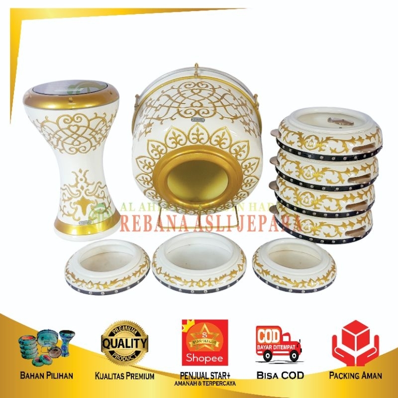 Jual REBANA HADROH FULLSET FULL UKIR ISTIMEWA DAN BERKUALITAS | Shopee ...