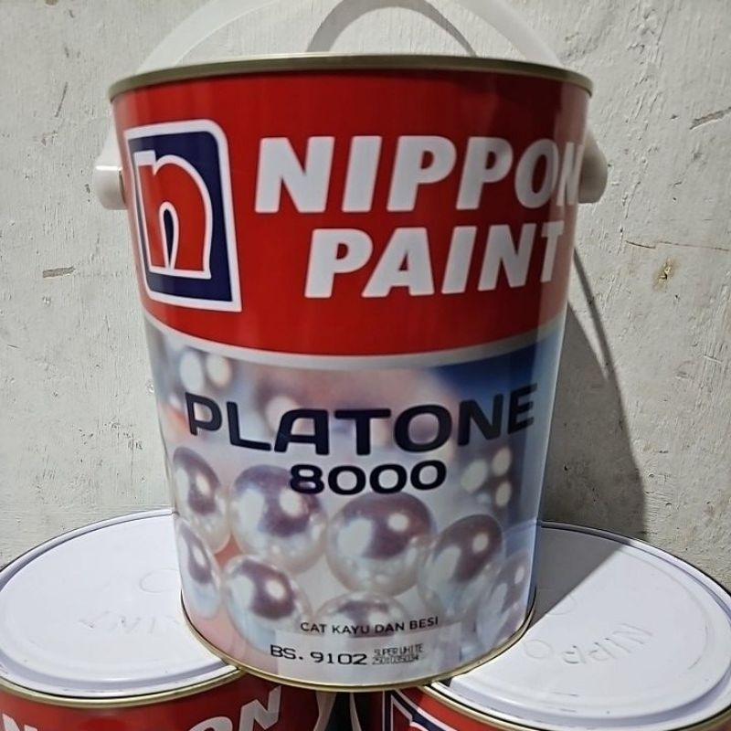 Jual Platone Cat Minyak BS 9102 Super White 3,78 liter | Shopee Indonesia