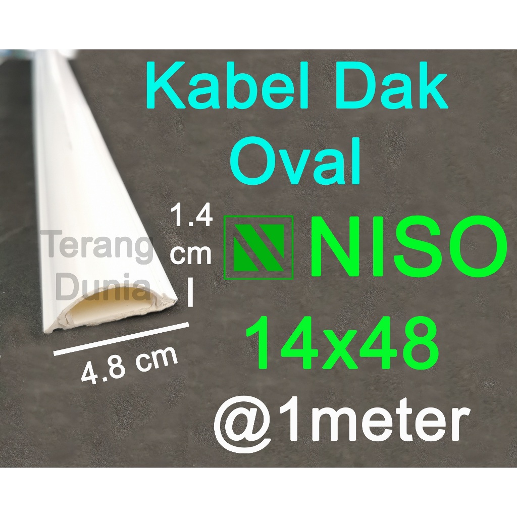 Jual Kabel Dak Oval Niso 14x48 48x14 Kabel Dak Niso Setengah Lingkaran ...