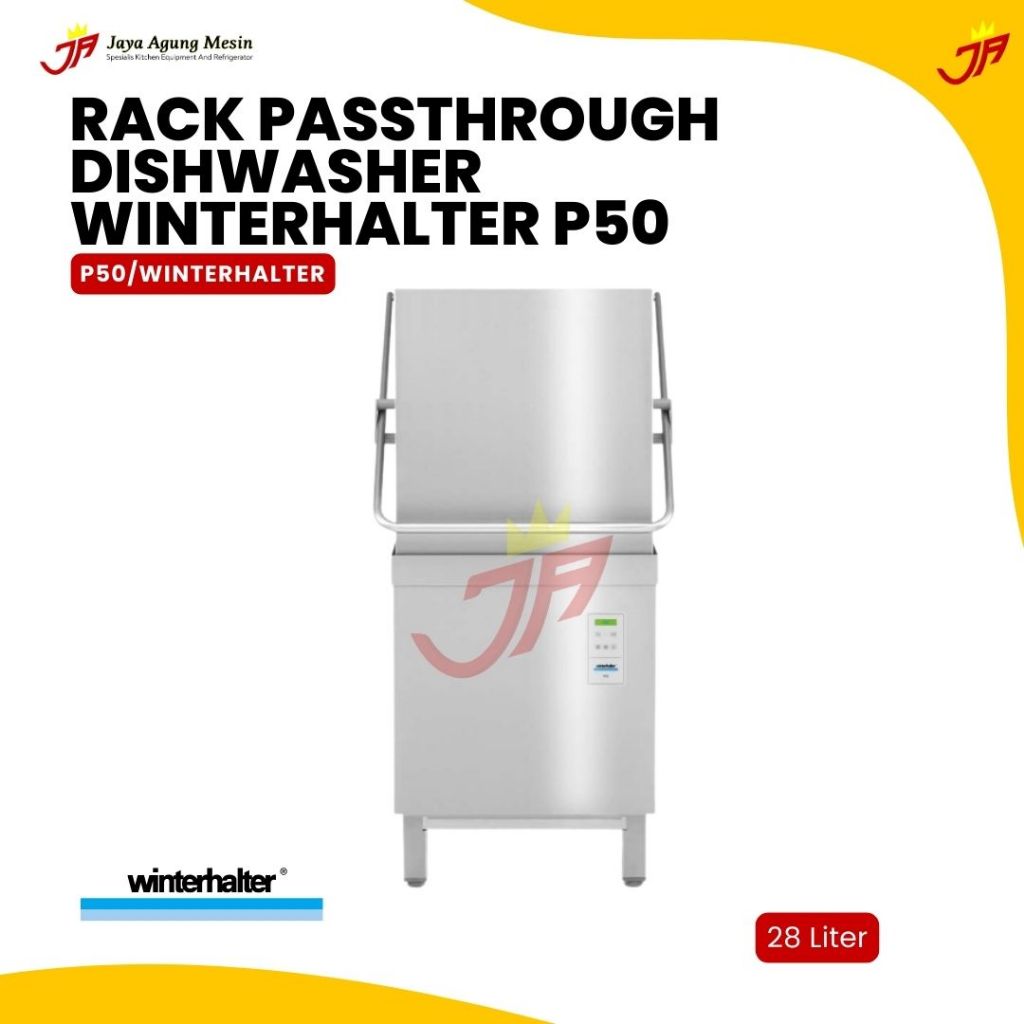 Jual WINTERHALTER Rack Passthrough Dishwasher P50 Mesin Pencuci Piring ...