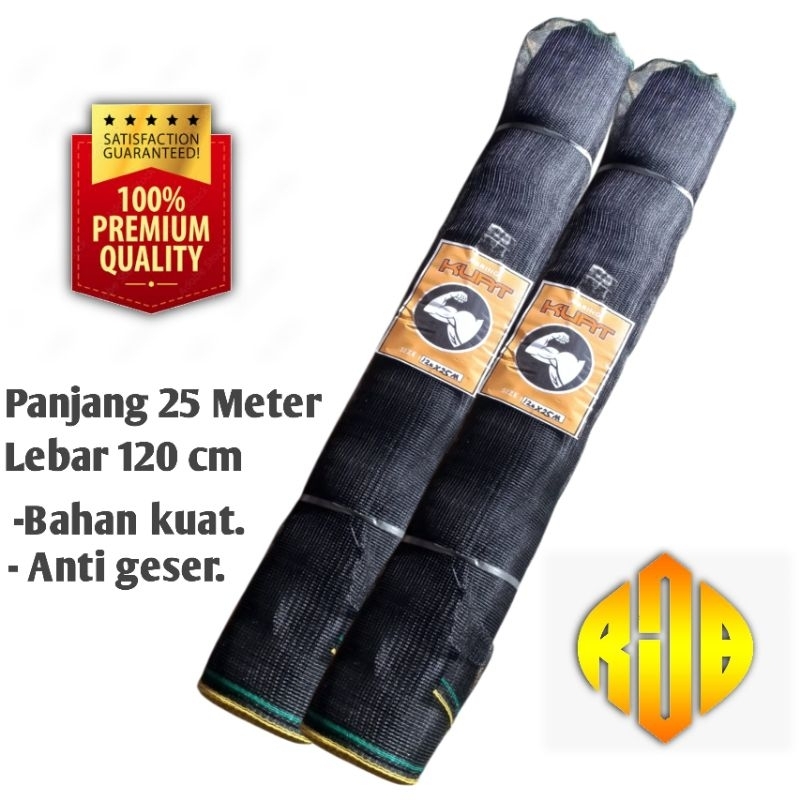 Jual Waring Hitam 1 Roll panjang 25 meter Lebar 120 cm jaring , jaring ...