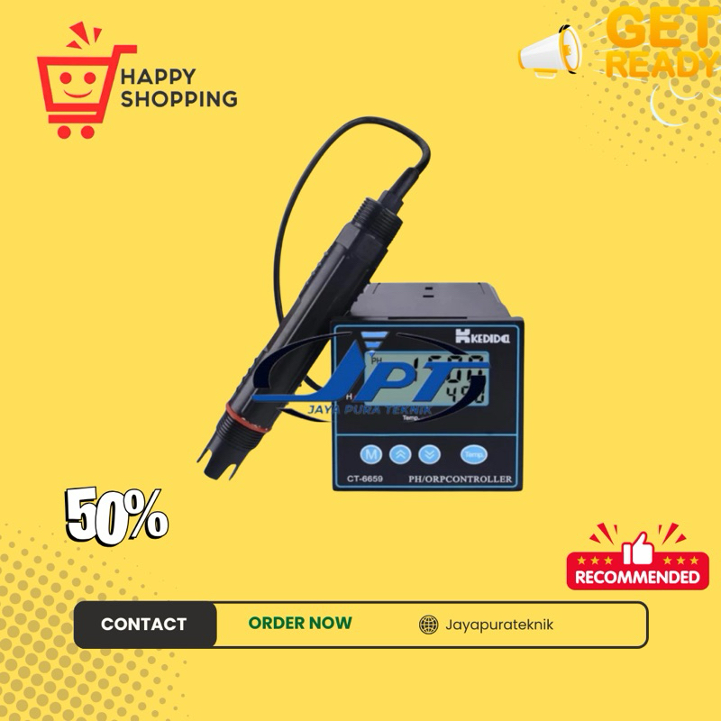 Jual CT6659 PH ORP Controller Kedida Meter Water Kontroler Tester CT ...