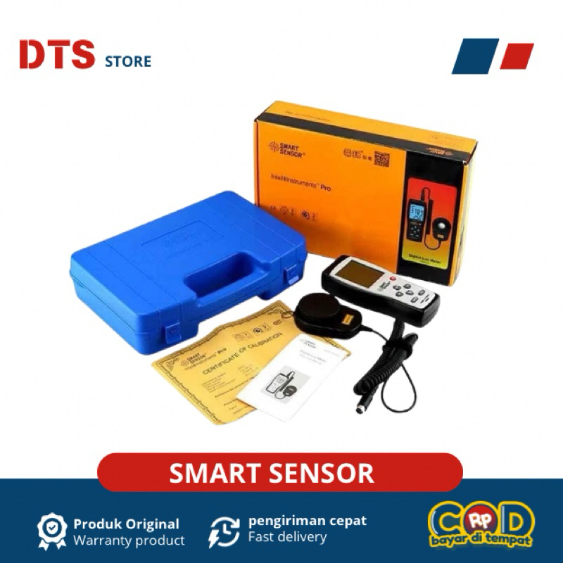 Jual Lux Meter Smart Sensor AS823 Sertifikat Kalibrasi Light Tester AS ...