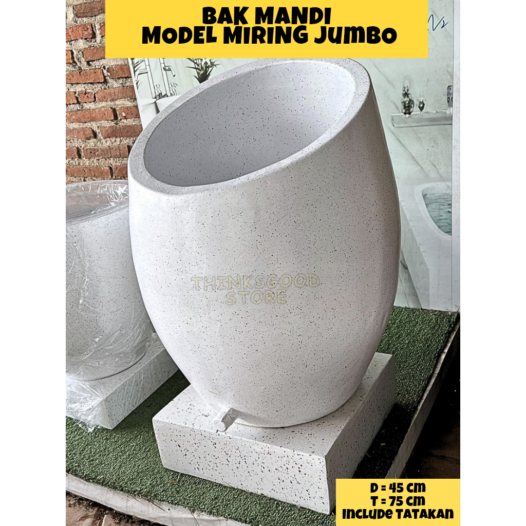 Jual BAK MANDI GENTONG AIR MINIMALIS MODEL TERASO IRIS ATAU MIRING ...