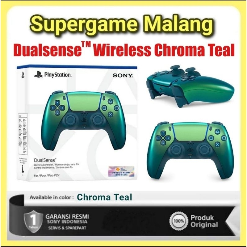 Jual Stik PS5 Cosmic Red Controller Merah PS 5 CHROMA TEAL Midnight ...