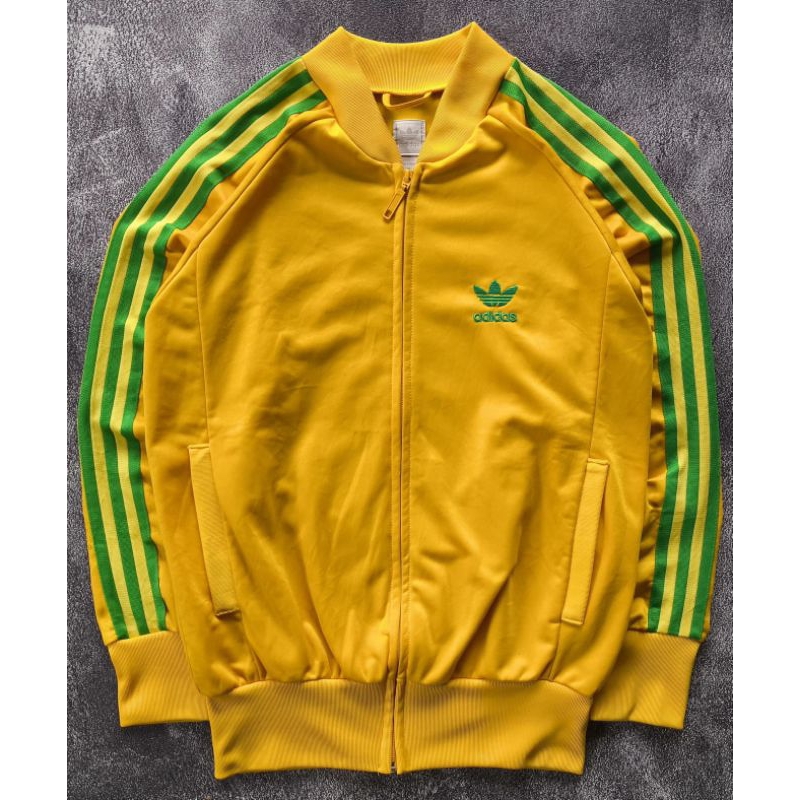 Jual Tracktop Adidas SST (Yellow green) | Shopee Indonesia