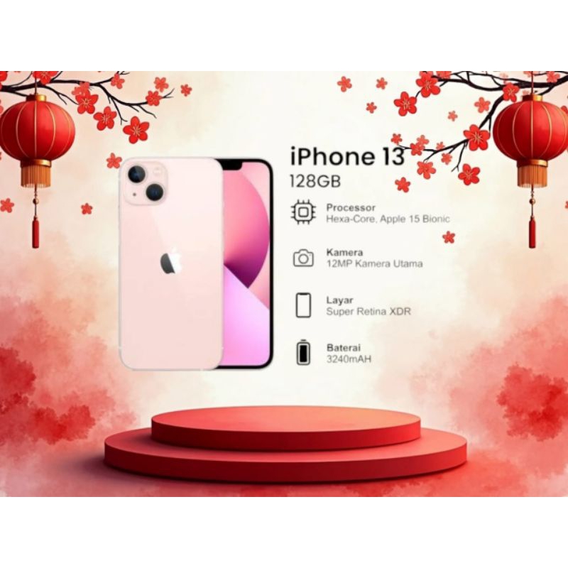 Jual IPHONE 13. 128GB NON ADAPTOR GARANSI RESMI TAM/IBOX | Shopee Indonesia