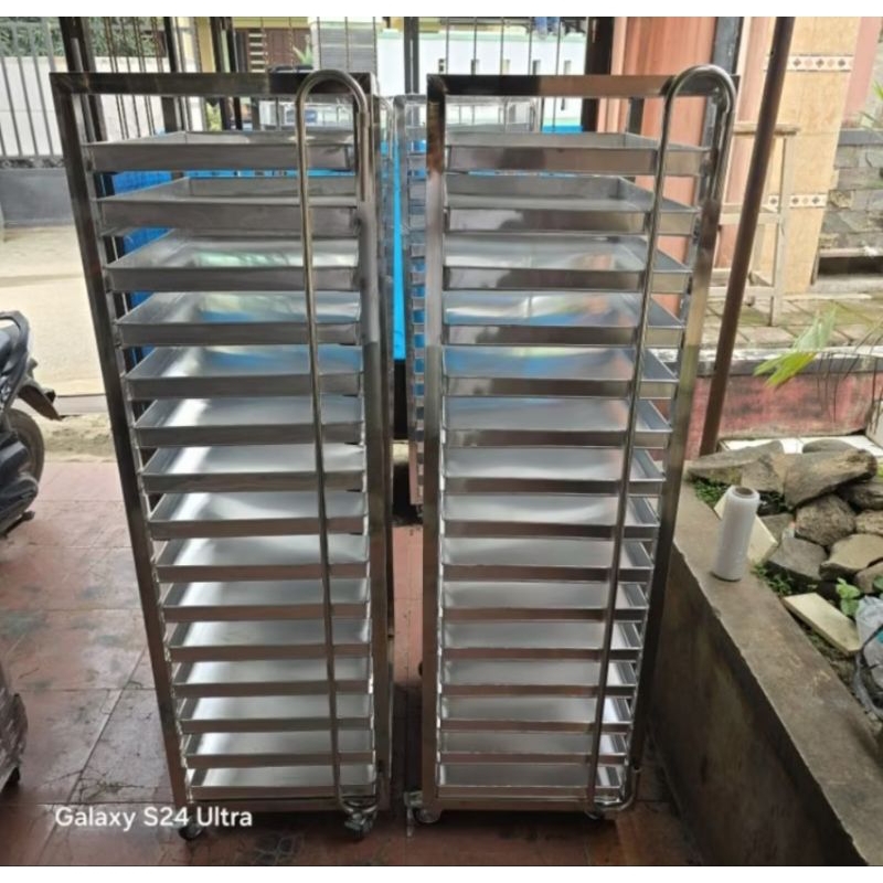 Jual RAK TROLLEY BAKERY 16.15.12.10 SUSUN | TROLY LOYANG ROTI | RAK ...