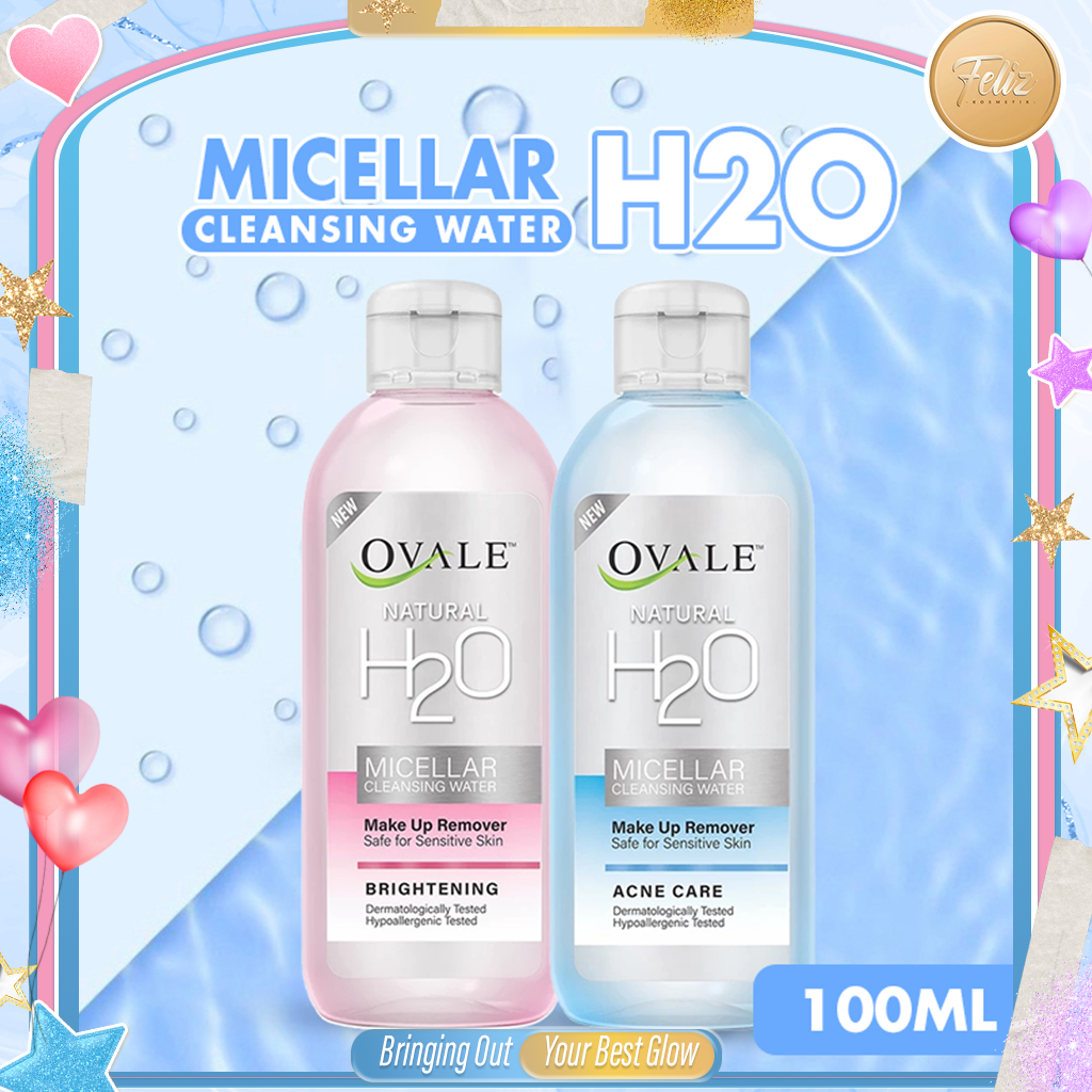 Jual * FELIZ * OVALE Micellar Cleansing Water H2O 100ml | Shopee Indonesia