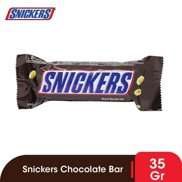 Jual Snickers chocolate 35 gr Kacang, Karamel, dan Nougat Bersalut ...