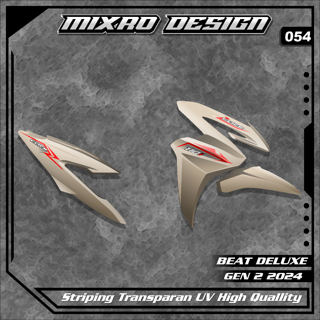 Jual STRIPING TRANSPARAN TERBARU BEAT DELUXE 2024 VARIASI LIST MOTOR ...