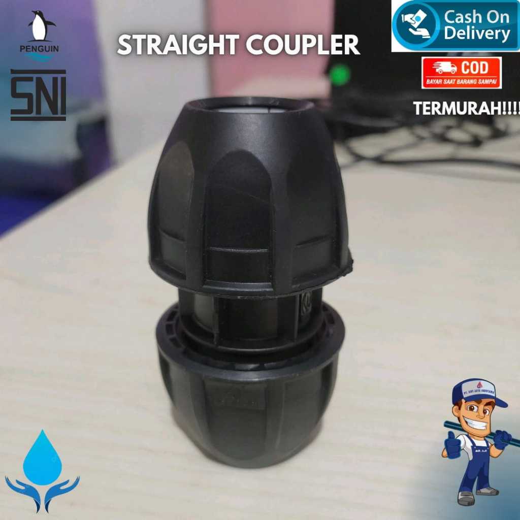 Jual Fitting HDPE Straight Coupler Ukuran 1/2 Inch Atau Sambungan Pipa ...