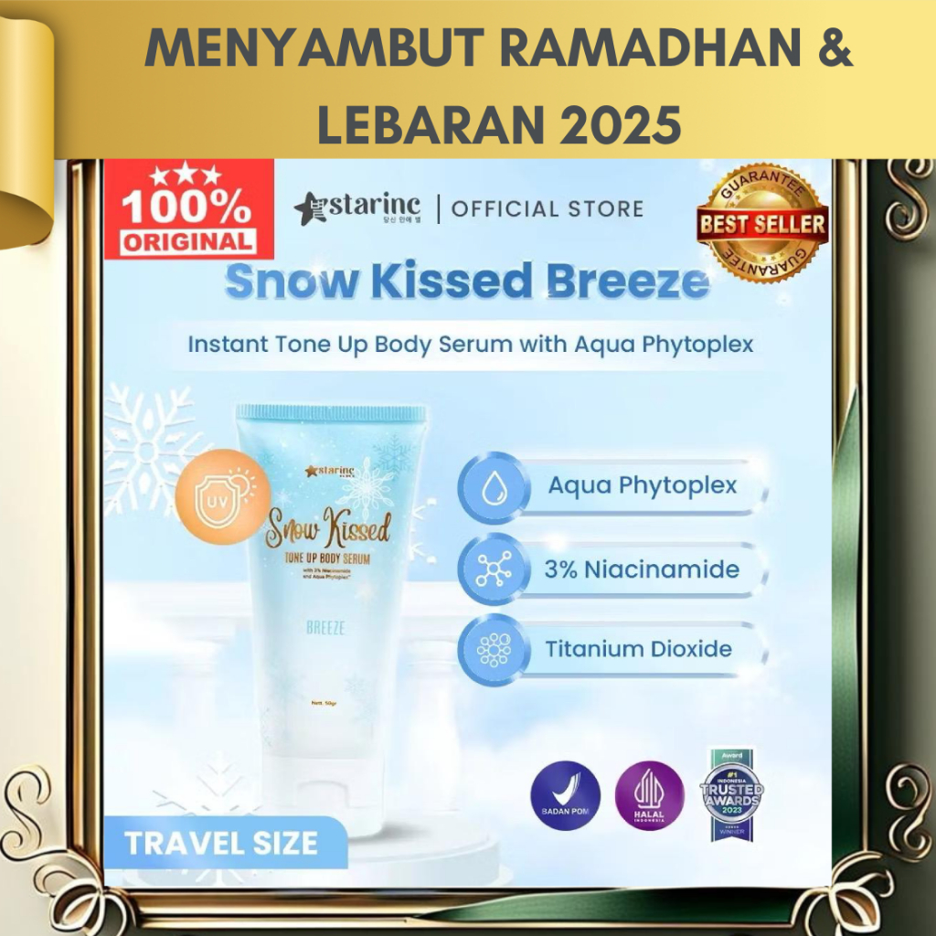 Jual Instant Tone Up Body Serum Snow Kissed Breeze STARINC 50G | Shopee ...