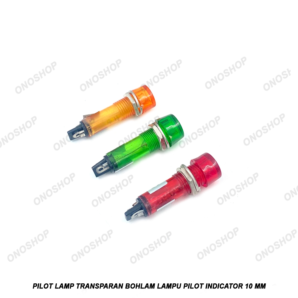 Jual Pilot Lamp Transparan Bohlam Lampu Pilot Indicator 10 mm | Shopee ...