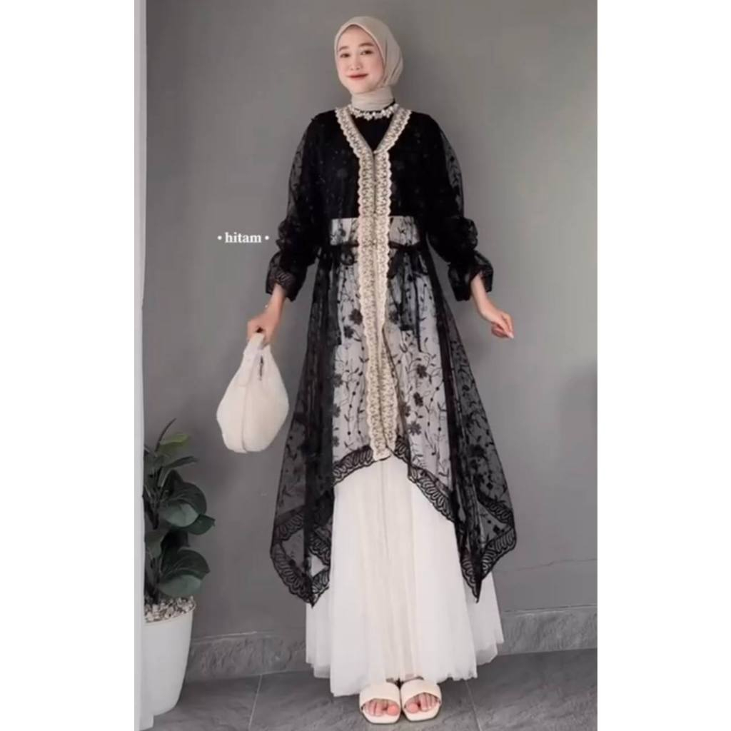 Jual Outer brukat baju lebaran 2025 model terbaru Ranum outer brokat ...