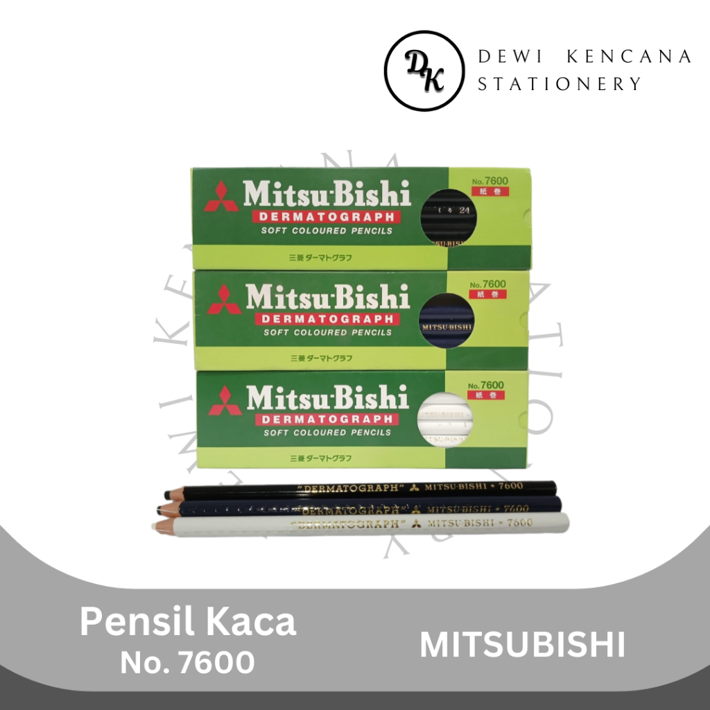 Jual Pensil Kaca MitsuBishi Dermatograph Dermatograf 7600 | Shopee ...