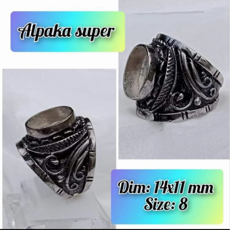 Jual emban batu akik Alpaka super alpaka bakar.62 | Shopee Indonesia