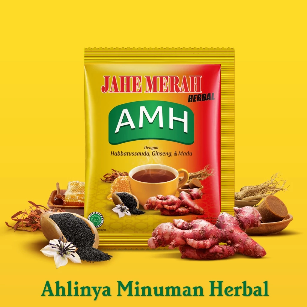 Jual Jahe Merah Super AMH 6 In1 Per Renteng 10 Sachet Madu Jahe Merah ...