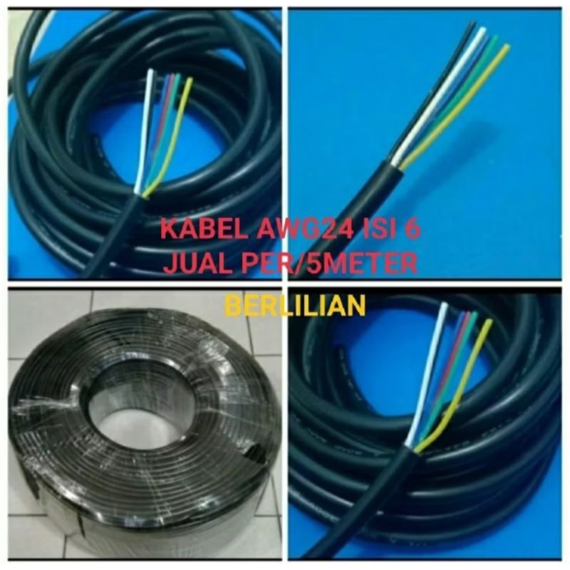 Jual Kabel Awg 24 isi 6 Panjang 200meter Awg24 6jalur Panjang 200m | Shopee Indonesia