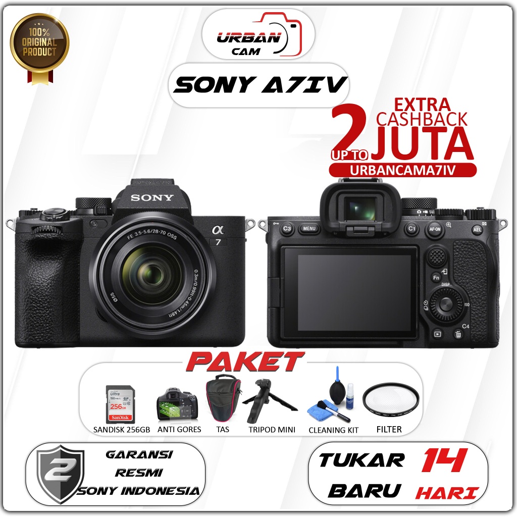 Jual Sony a7 IV KIT 28-70mm / Sony Alpha A7 IV / Sony A7 Mark IV Body ...