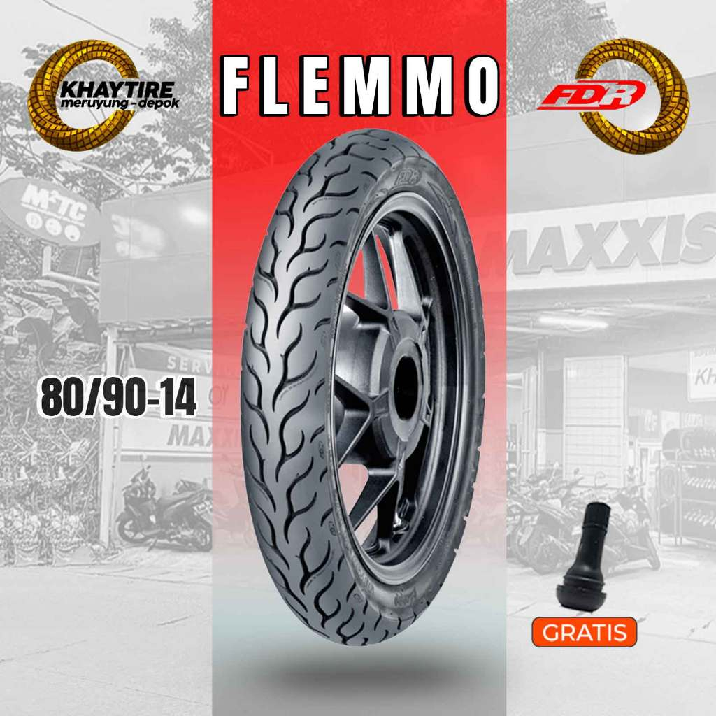 Jual Ban Motor Matic FDR FLEMMO 80/90 Ring 14 Tubeless | Shopee Indonesia