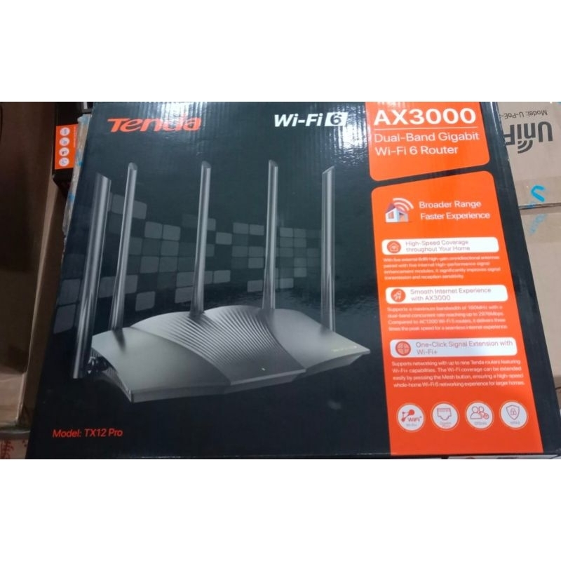 Jual TENDA TX12 PRO AX3000 DUALBAND GIGABIT WIFI 6 ROUTER | Shopee ...