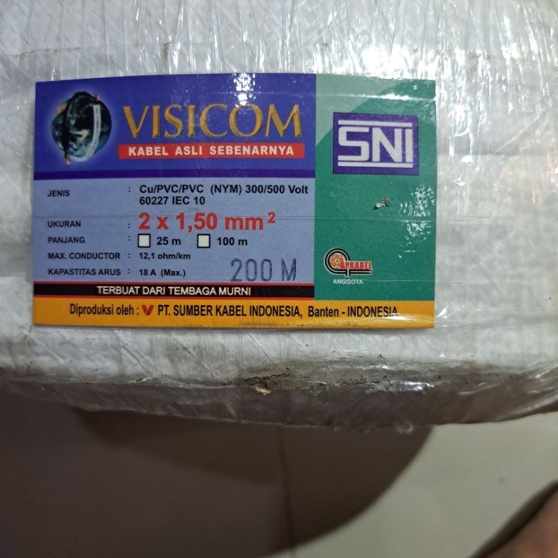 Jual Kabel Visicom NYM 2x1.5 Per Meter | Shopee Indonesia