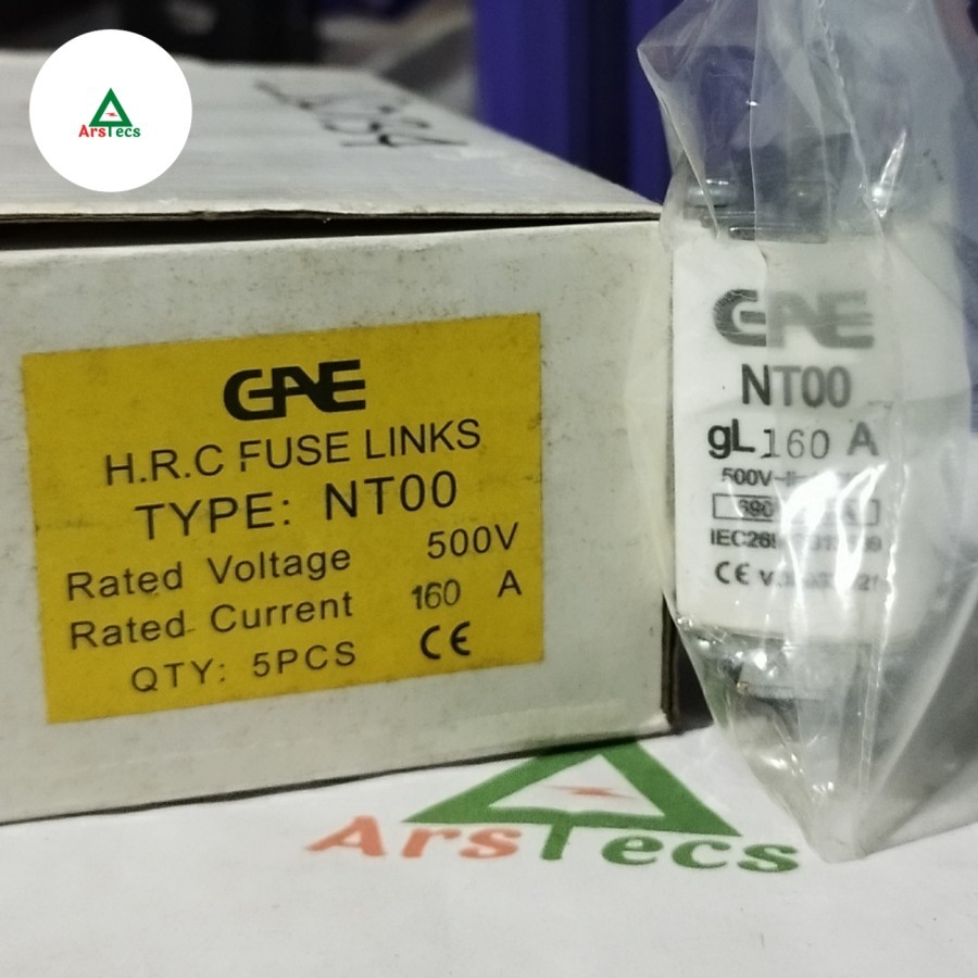 Jual GAE HRC fuse Link NT00 GL 160A 500Volt Original | Shopee Indonesia