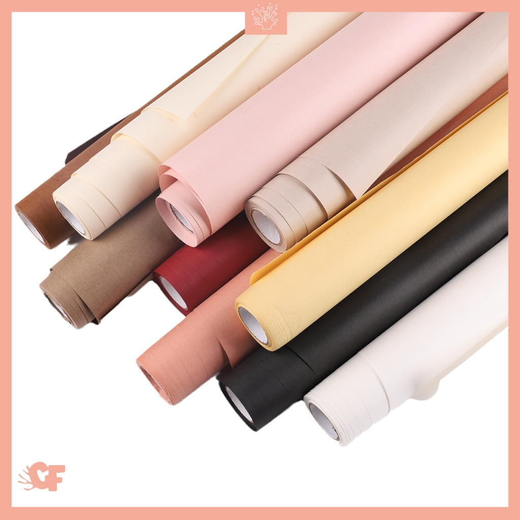 Jual 1 Roll Kertas Buket Bunga Doff Flower Wrapping Doff Roll Kertas ...