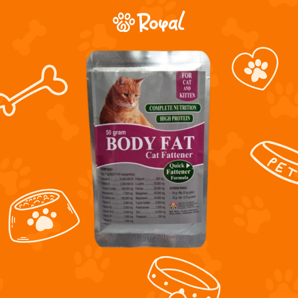 Jual Body Fat Cat Fattener 50gr - Penggemuk Kucing dan Anjing | Shopee ...