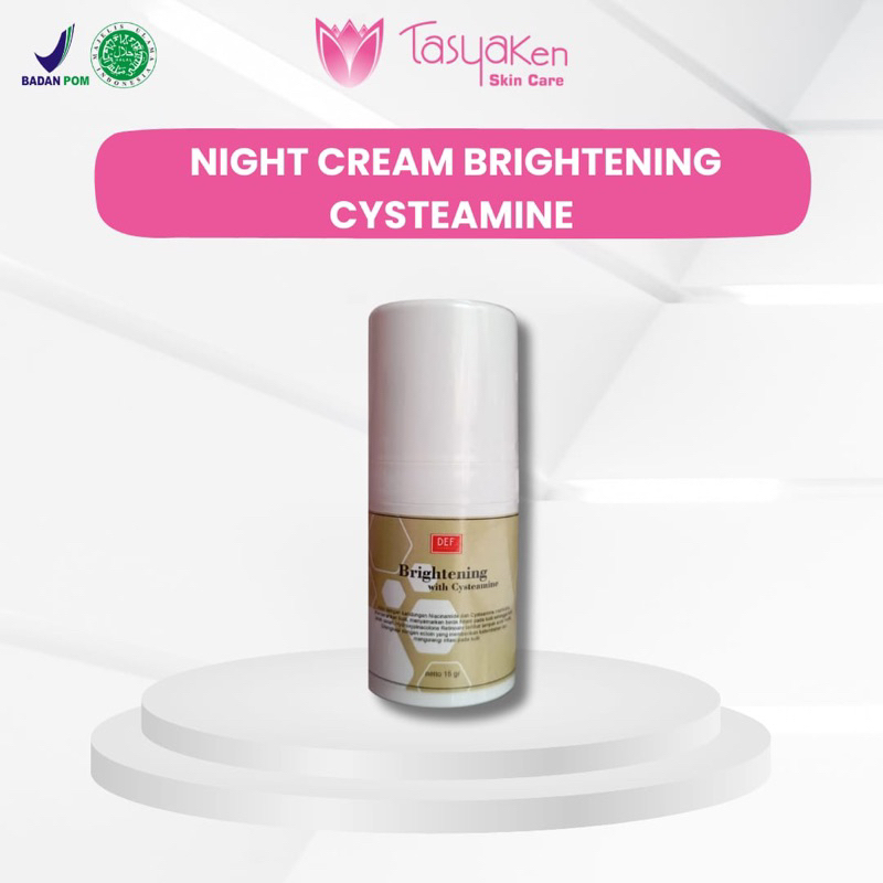 Jual Night Cream Brightening Cysteamine 15gr | Shopee Indonesia