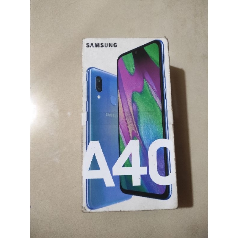 Jual DUS BOX KARDUS KOTAK HP SAMSUNG A40 BEKAS | Shopee Indonesia