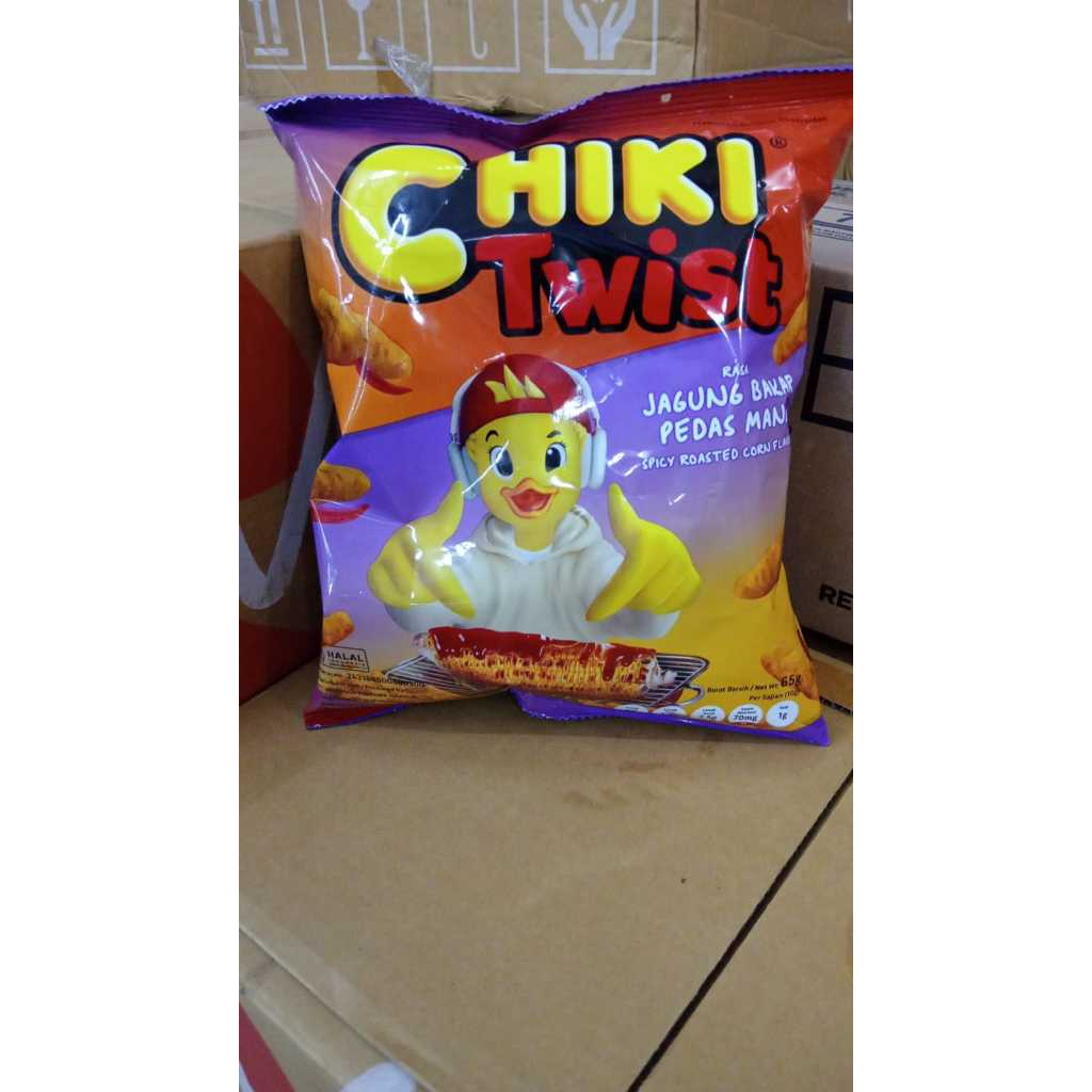 Jual Chiki Twist Spicy Roasted Corn Flavour 68 Gr | Shopee Indonesia
