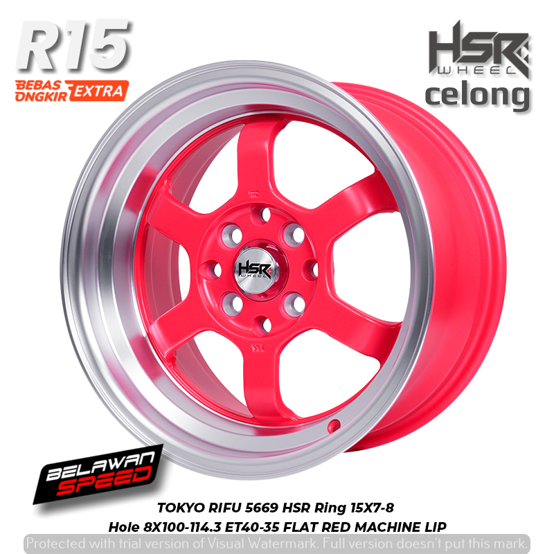 Jual Velg Celong R15 TE37 HSR Tokyo Rifu 5669 Ring 15 4x100 4x114,3 Jazz Avanza Brio dll ...