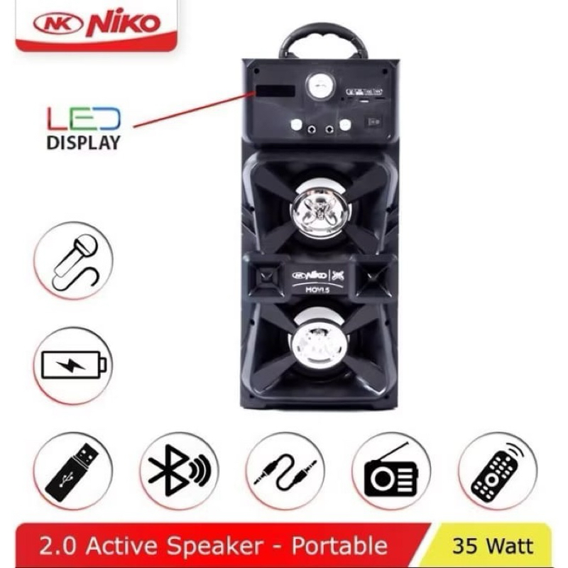 Jual Niko Movie 5 Speaker Aktif Bluetooth | Shopee Indonesia