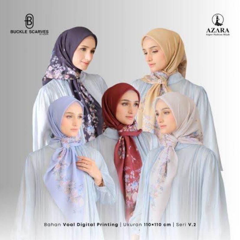 Jual BUCKLE SCARVES by AZARA PREMIUM - Isi 3 Gratis 1 - Kerudung Segi ...