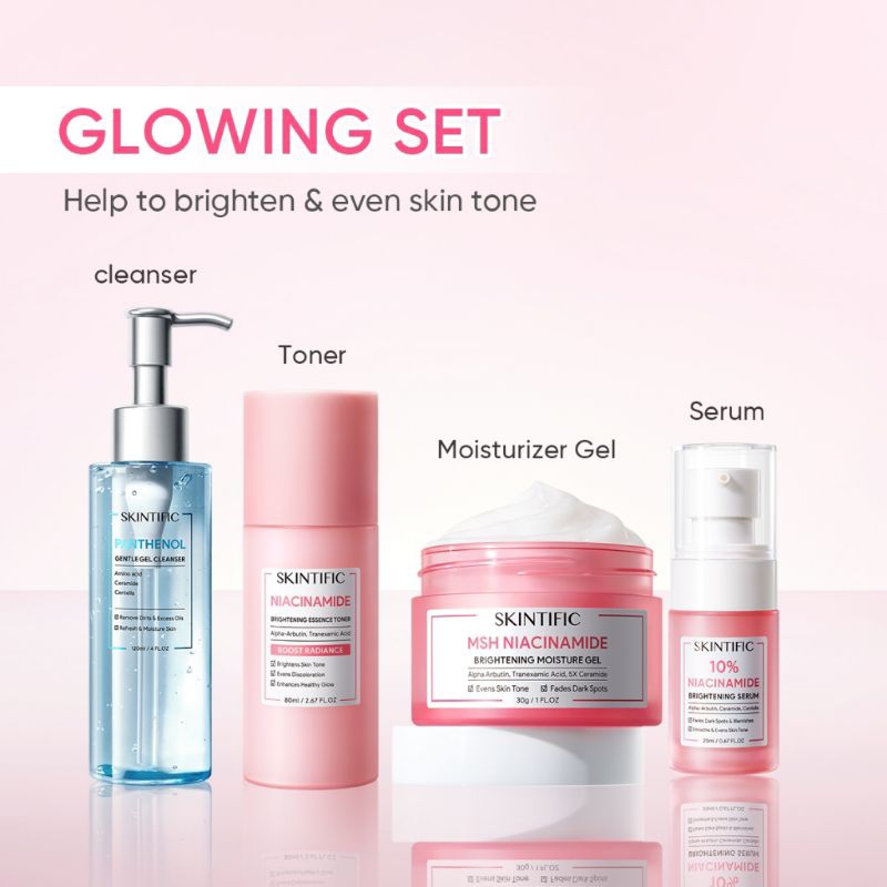 Jual skintific glowing set 4pcs | Shopee Indonesia