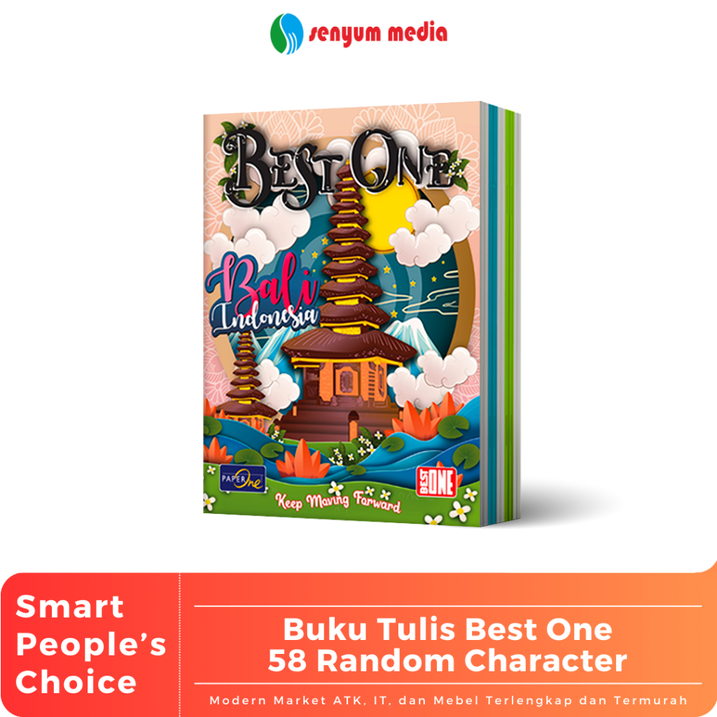 Jual Buku Tulis BEST ONE 58 Lembar Random Character (1 Pack Isi 10 Buku ...