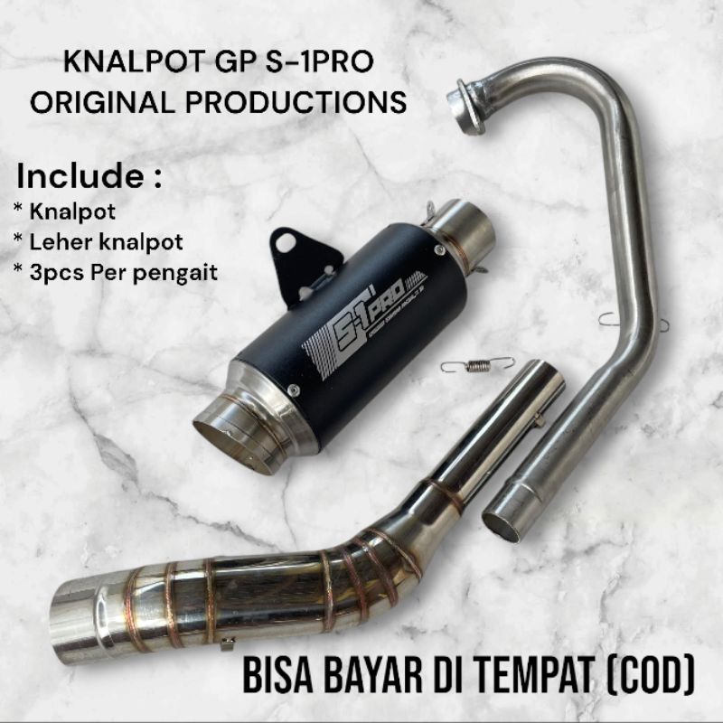 Jual Knalpot Racing GP S-1PRO Exhaust Original Jupiter Mx 135 - Jupiter ...