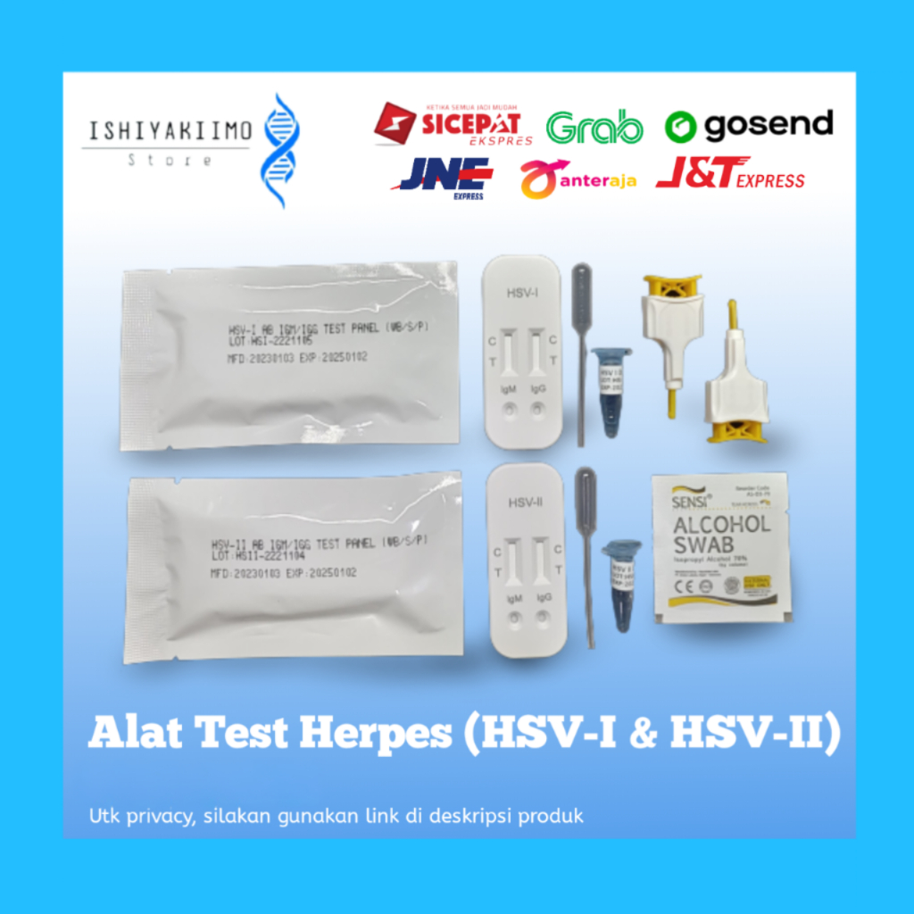 Jual Alat Tes Herpes Simplex Genital HSV Test Type 1 & 2 | Shopee Indonesia