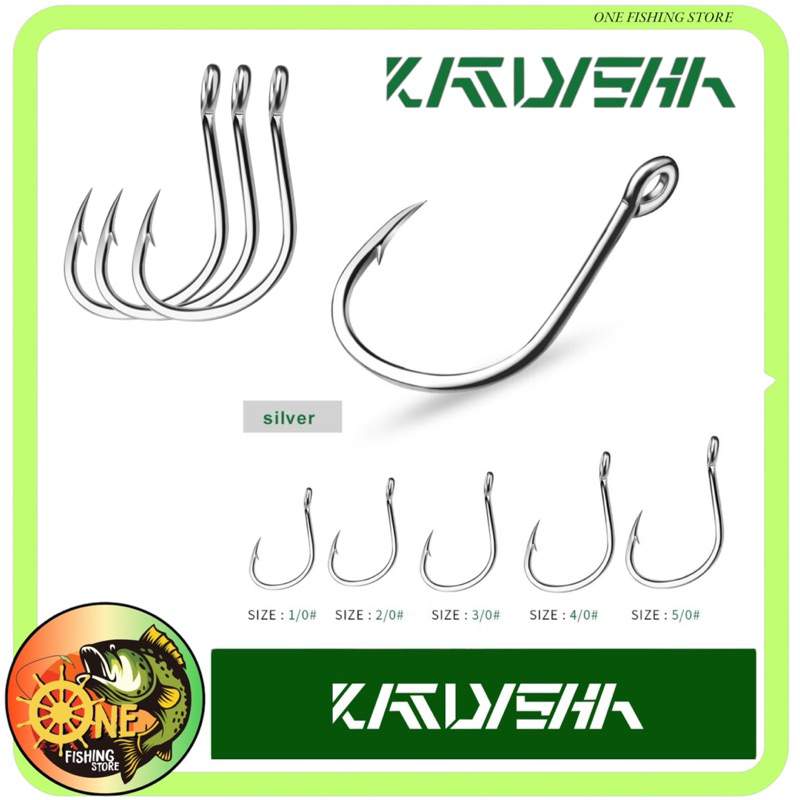 Jual Katyusha Hook Pike Lubang 10Pcs Kail Pancing Bahan Carbon Steel ...